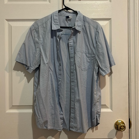 H&M | Shirts | Mens Divide Large Button Up Shirt | Poshmark